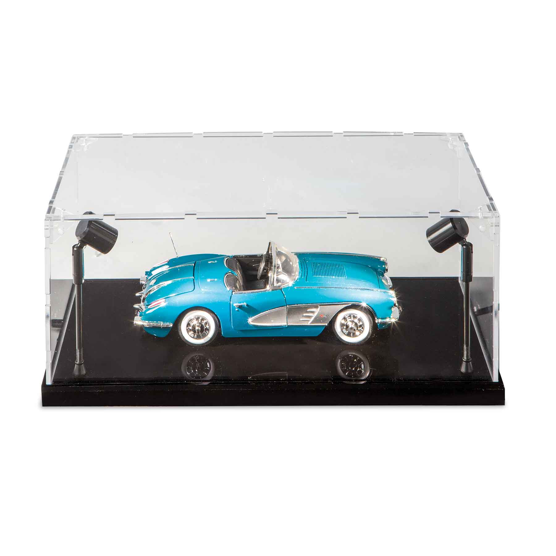 LED Light 1:18 Scale Model Car Display Case | Creations and Collections