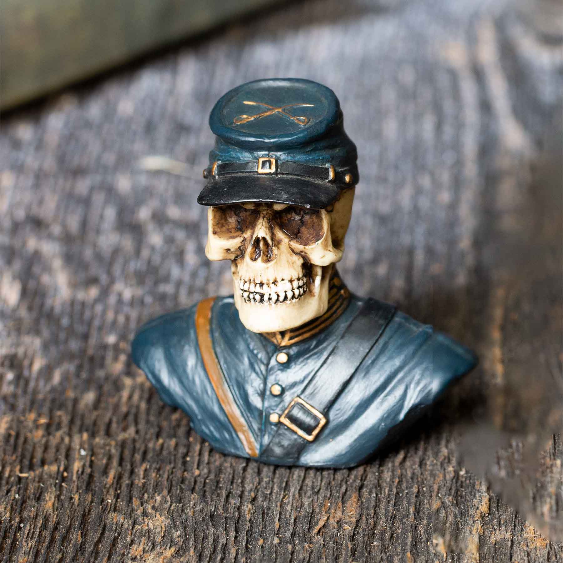Union Army Skeleton Bust Sculpture | Creations and Collections