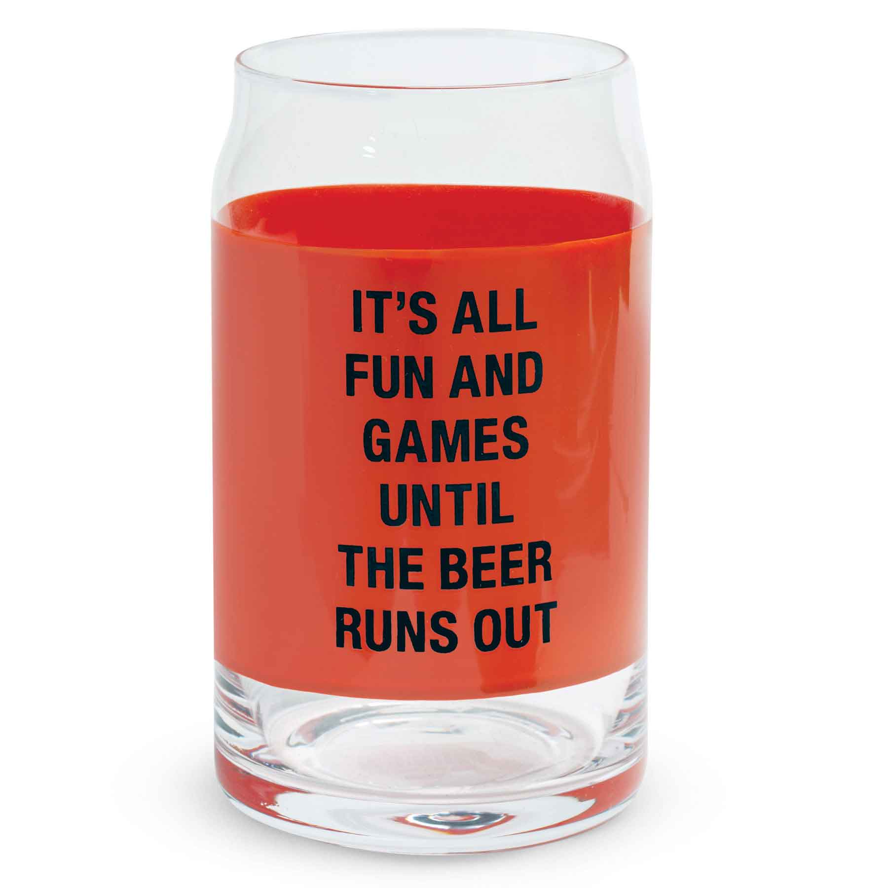 Fun and Games Beer Can Shaped Glass | Creations and Collections