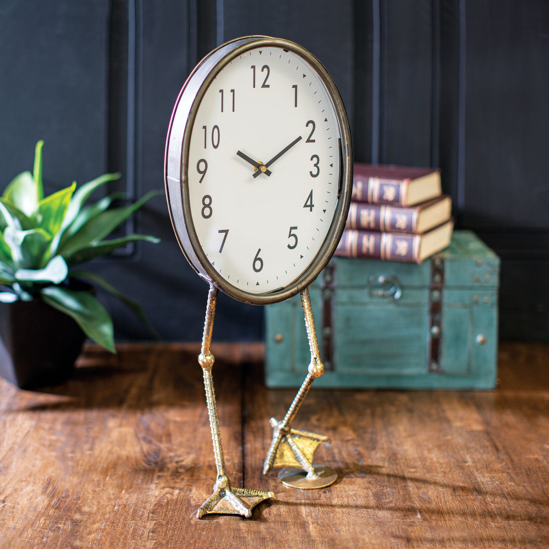 Table Clock with Duck Feet | Creations and Collections