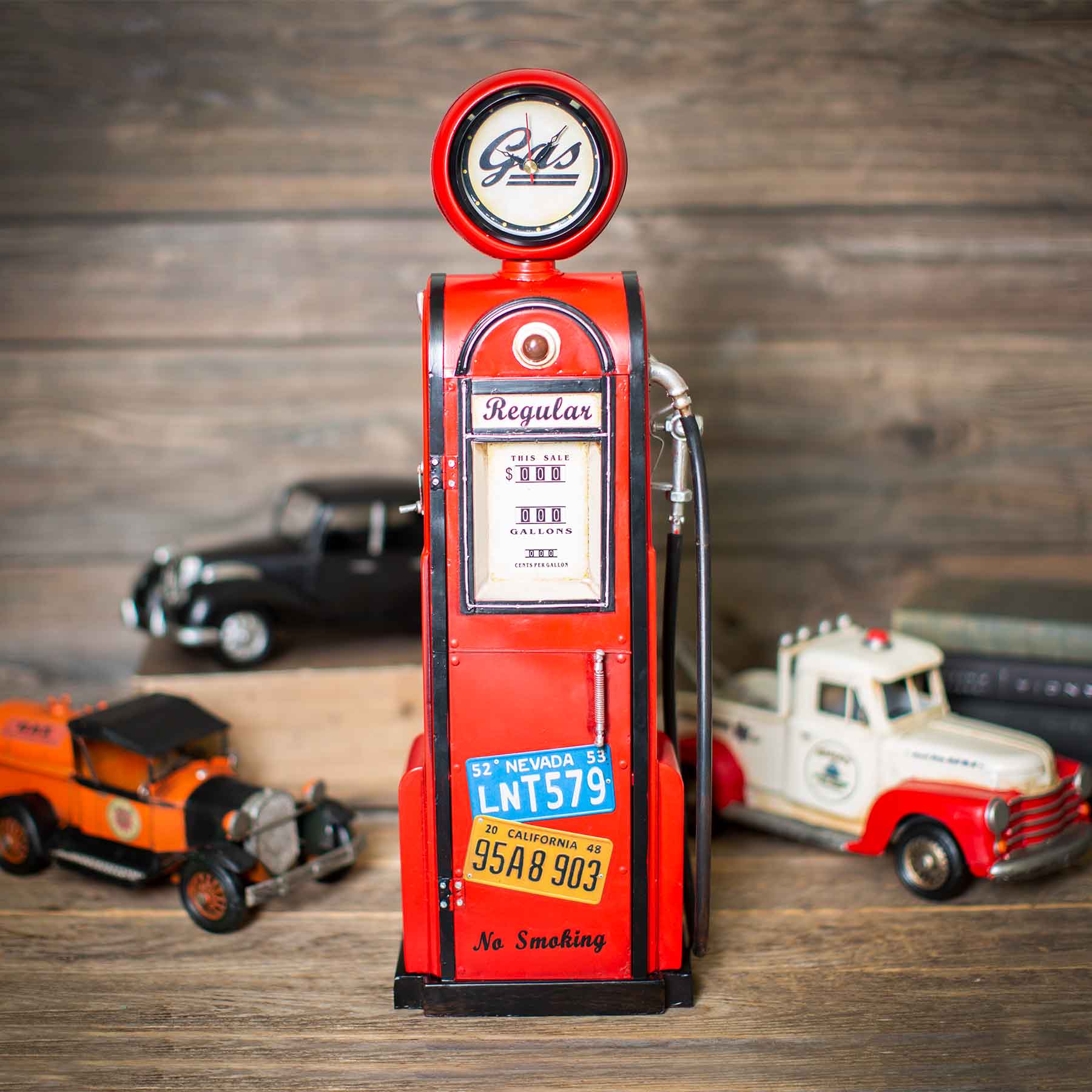 Replica Gas Pump with Clock– Creations and Collections