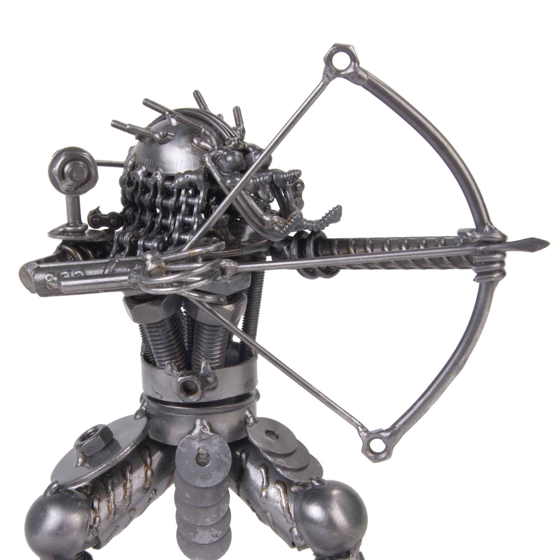 Metal Predator with Bow & Arrow Sculpture | Creations and Collections